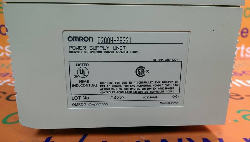 OMRON POWER SUPPLY UNIT MODULE C200H-PS221 - PLC DCS SERVO Control MOTOR POWER SUPPLY IPC ROBOT